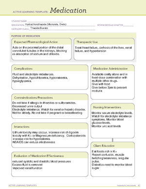 Pregablin (Lyrica) - Med sheets - ACTIVE LEARNING TEMPLATES THERAPEUTIC ...