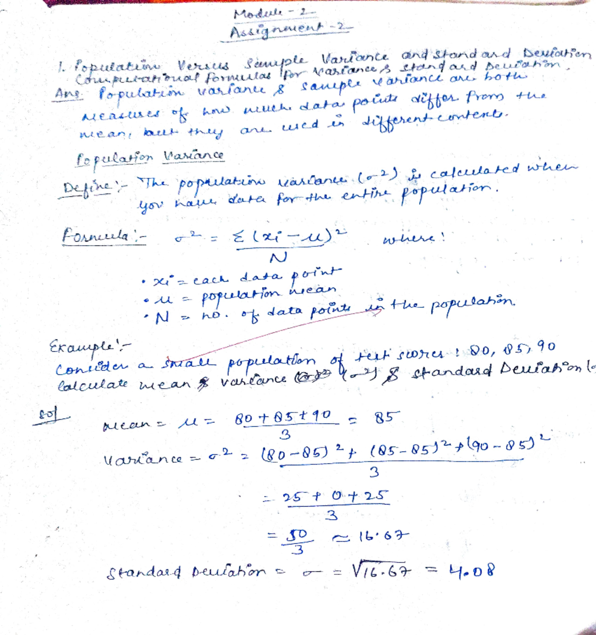 Stat assign 2 - statistics notes - ..u - J- fai~~ J - '.l- 1 ( t, p.. u ...