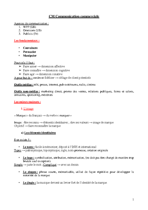 Communication commerciale - Chapitre 3 - Les acteurs de la ...