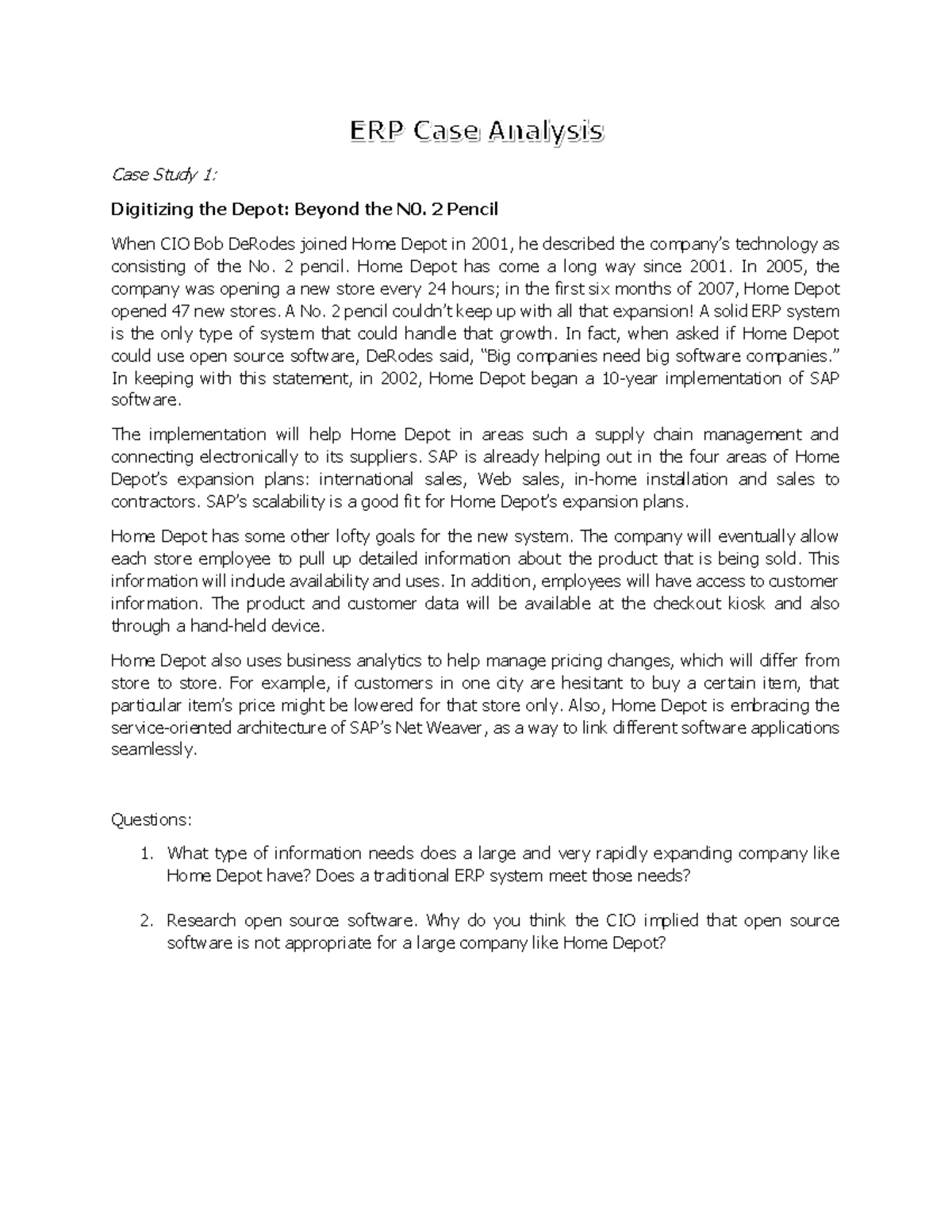 ERP-Case-Analysis-SAS-7-8 Individual-Activity - Case Study 1 ...