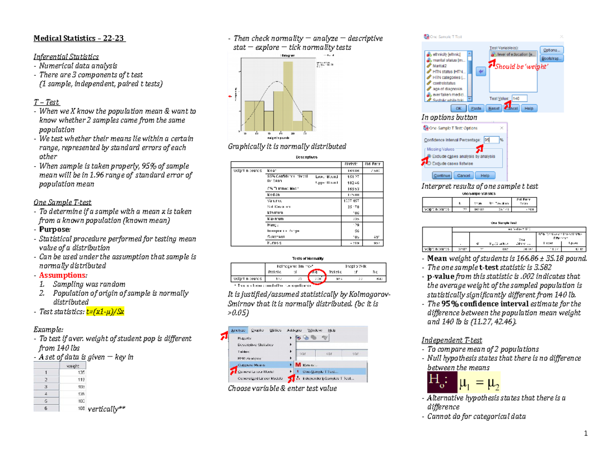 Medical Statistics for Research studies - 22 - 23 - Medical Statistics ...
