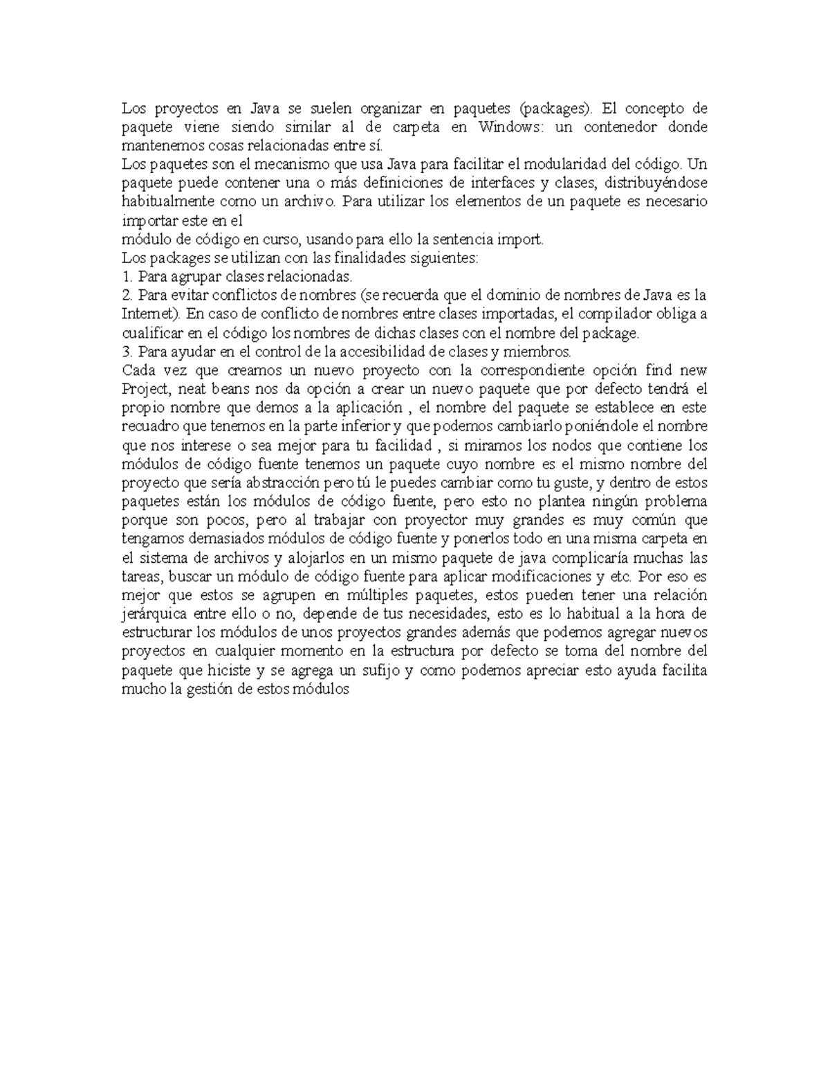 Jerarquia de paquetes java - Los proyectos en Java se suelen organizar ...