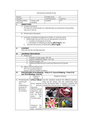 Lesson PLAN - LESSON PLAN IN TVL I. Objectives: At the end of the ...