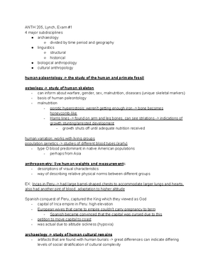 ANTH205 Darrell Lynch - The Discipline of Anthropology - The Discipline ...