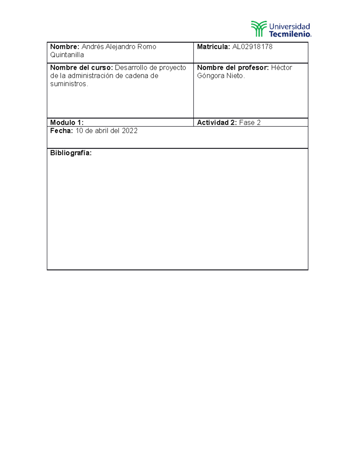 Fase 2 andres roo - documento para fase 2 de la materia desarrollo para ...