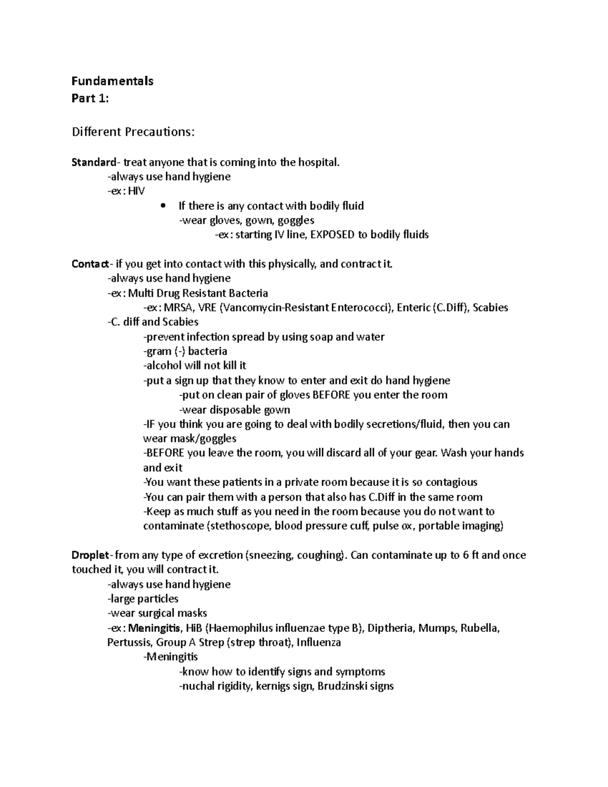 NHY-Fundamentals - Nclex High Yield Fundamentals Notes - Fundamentals ...