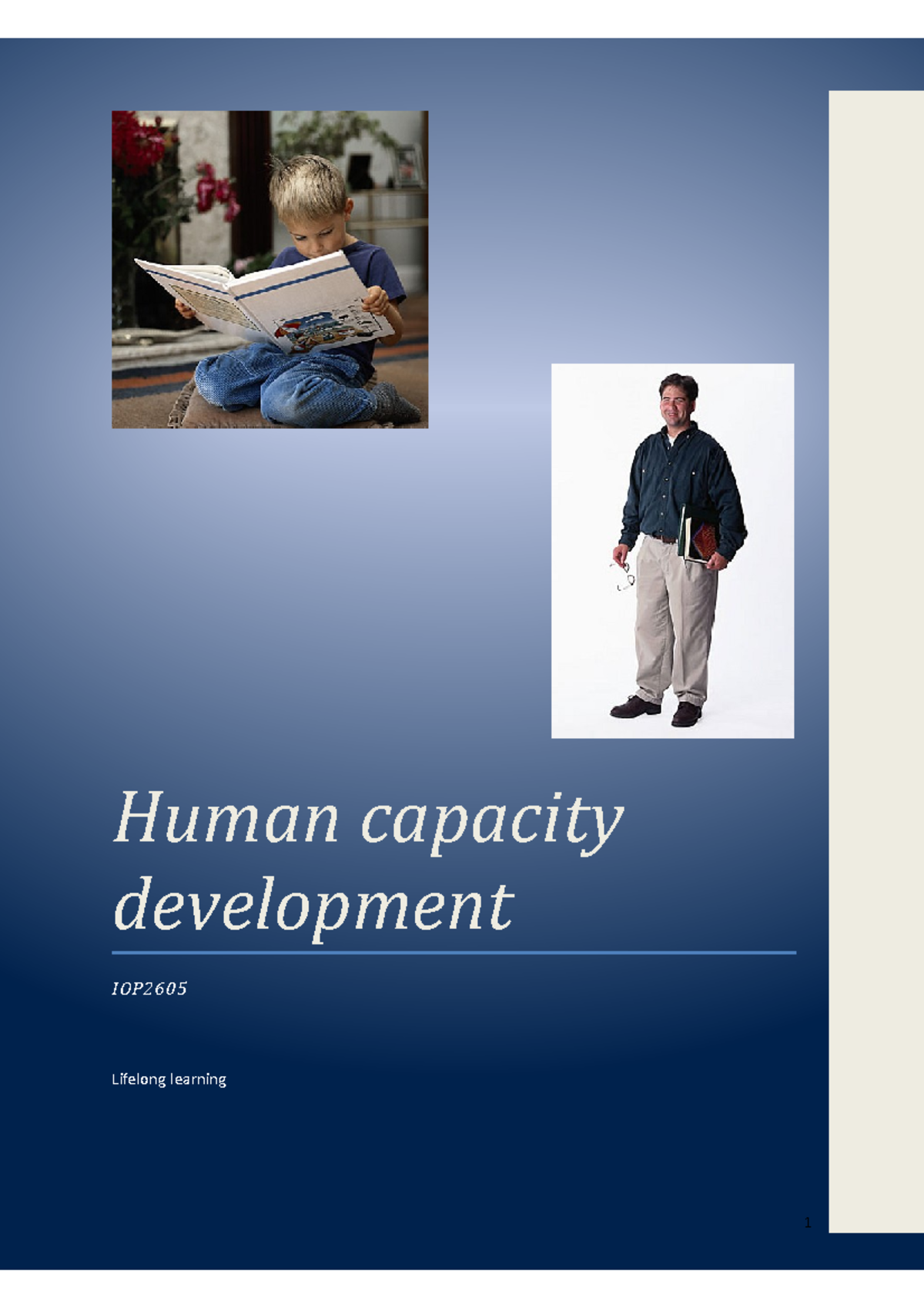 IOP2605-human capacity development - summary ew - Human capacity ...