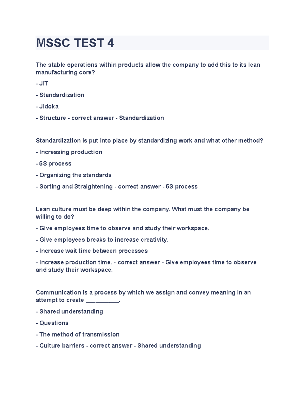 MSSC TEST 4 - MSSC TEST 4 - MSSC TEST 4 The stable operations within ...