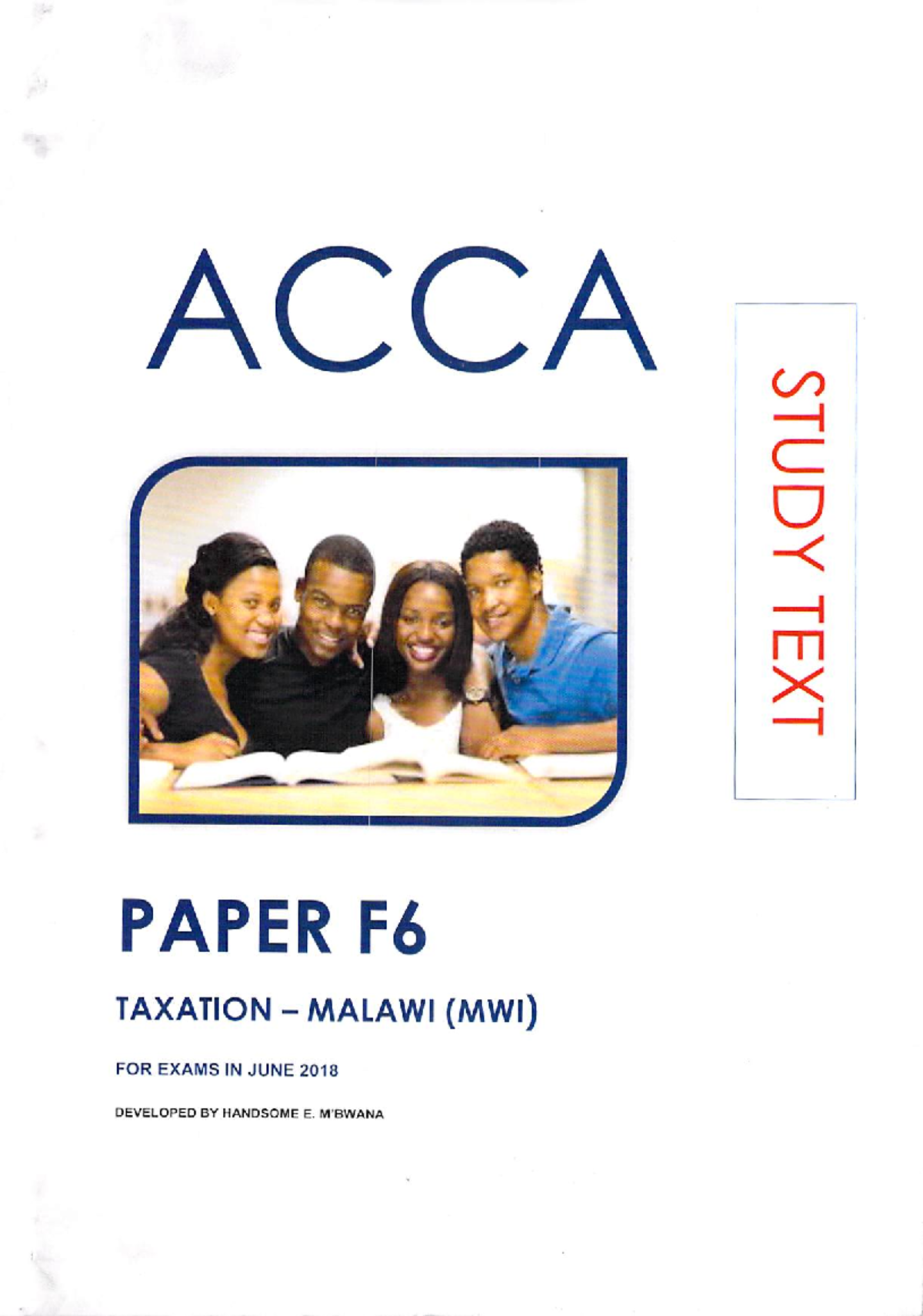 ACCA F6 -JUNE 2018 Study TEXT - Accounting - Studocu