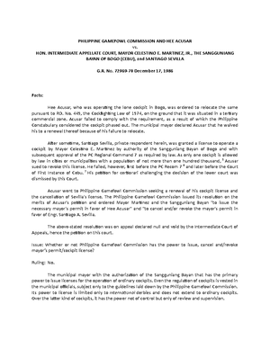 Razon VS Tagitis - Case Digest - Razon vs. Tagtiis, 606 SCRA 598 (2009 ...