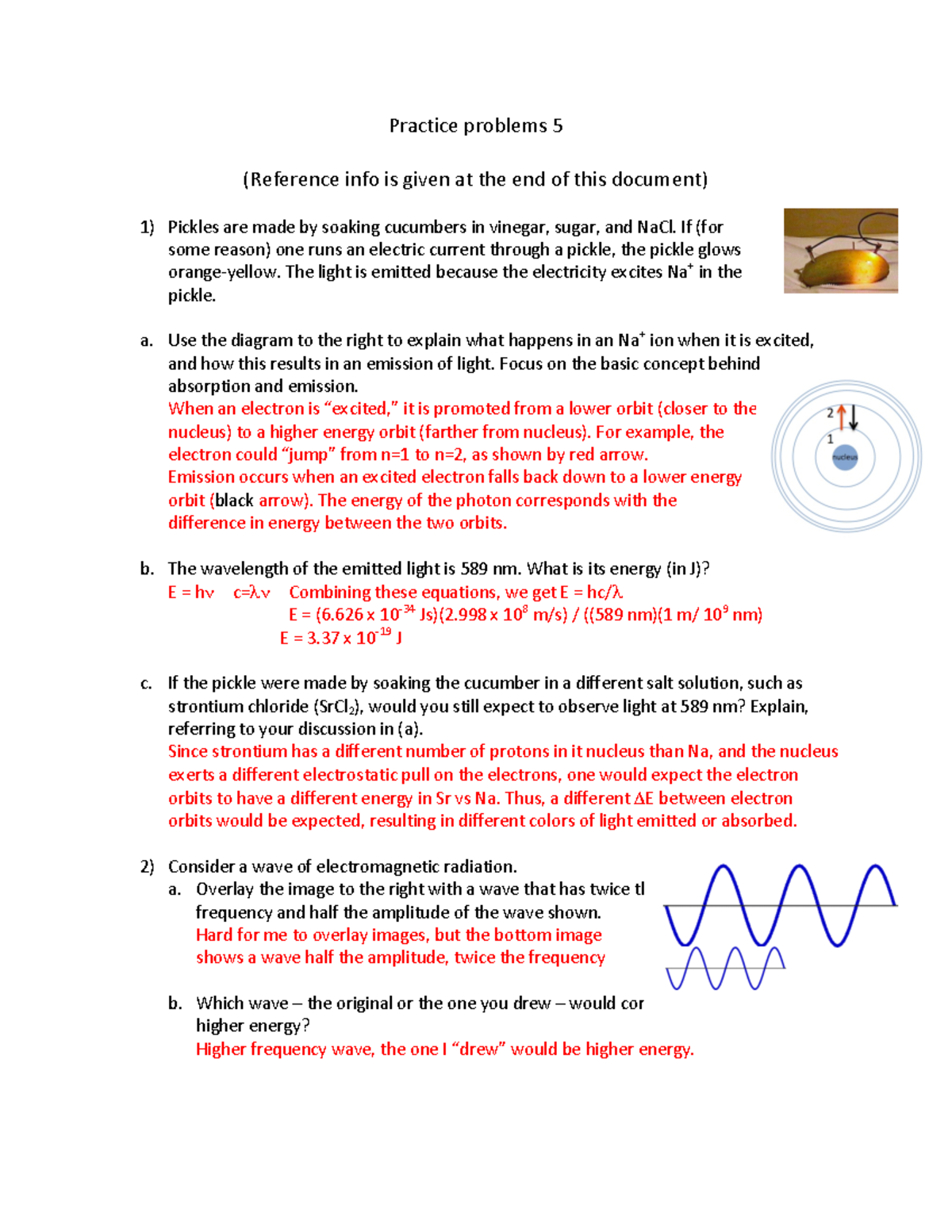 403F20-practiceprobs 5-key - Practice problems 5 (Reference info is ...