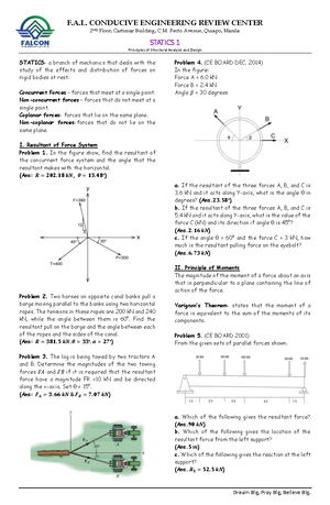 Strength of Materials Handout - PRINCIPLES OF STRUCTURAL ANALYSIS ...