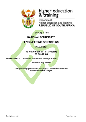 2010 nov n3 maths - Past paper - 191 - Studocu