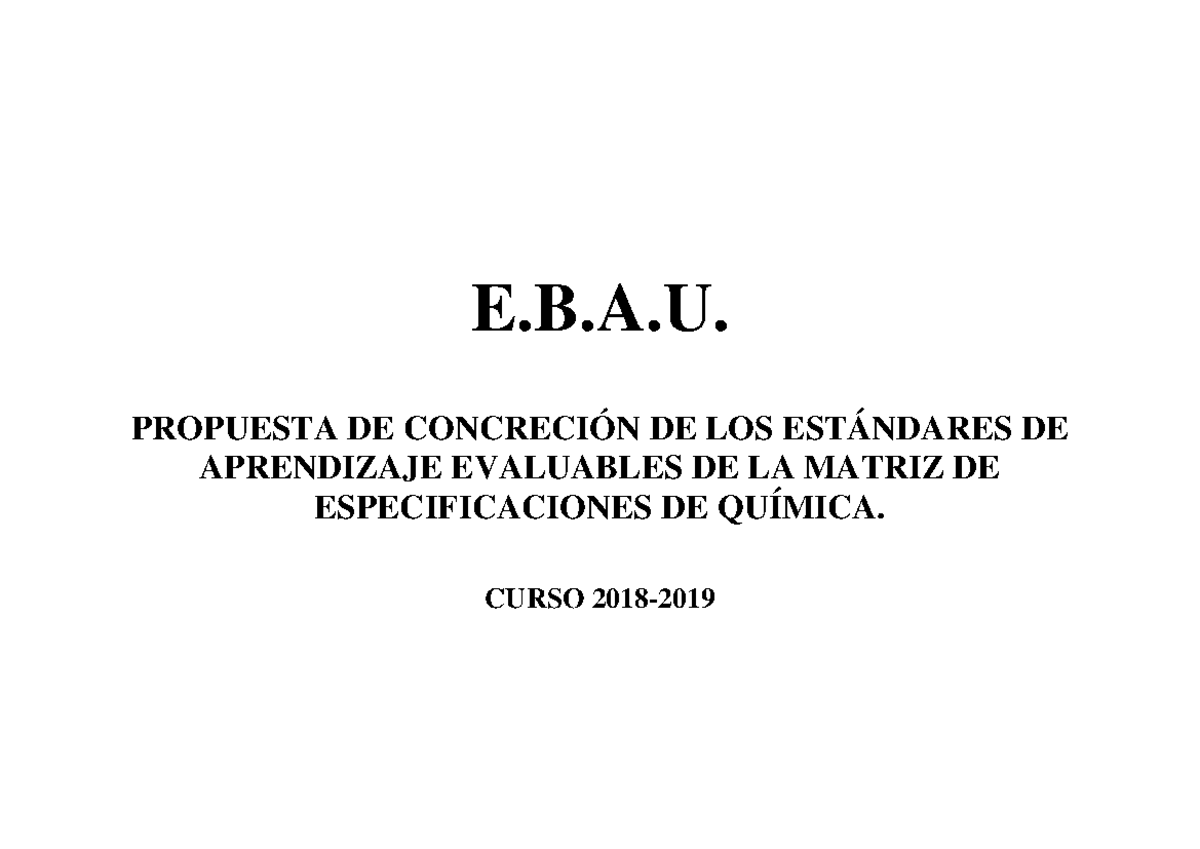 Concreciones Curriculares 2º Química - E.B.A. PROPUESTA DE CONCRECIÓN ...