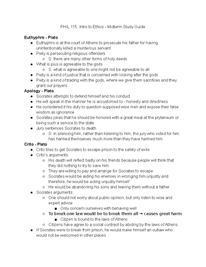 Class notes 2/1/21 - Class notes Introduction to Ethics 2/ Three Moral ...