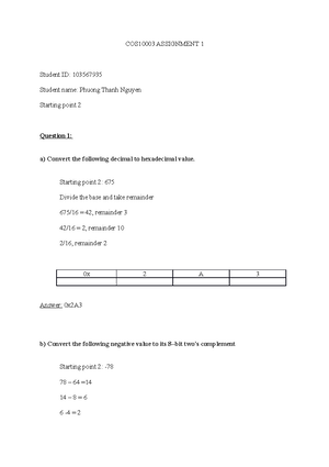 Cos10004 lab3 - Student ID: 103567935 Student name: Phuong Thanh Nguyen LAB 3 1. Ox Input Output ...