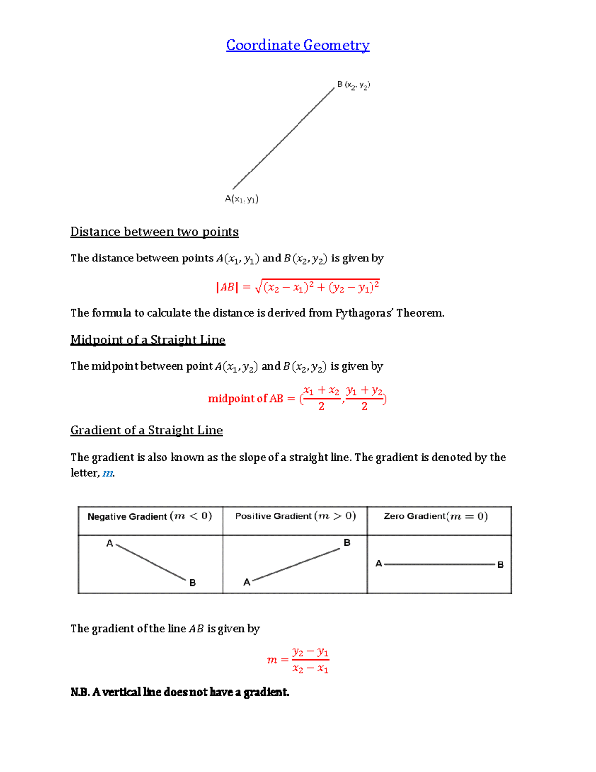 PM-Coordinate Geometry - Coordinate Geometry Distance between two ...