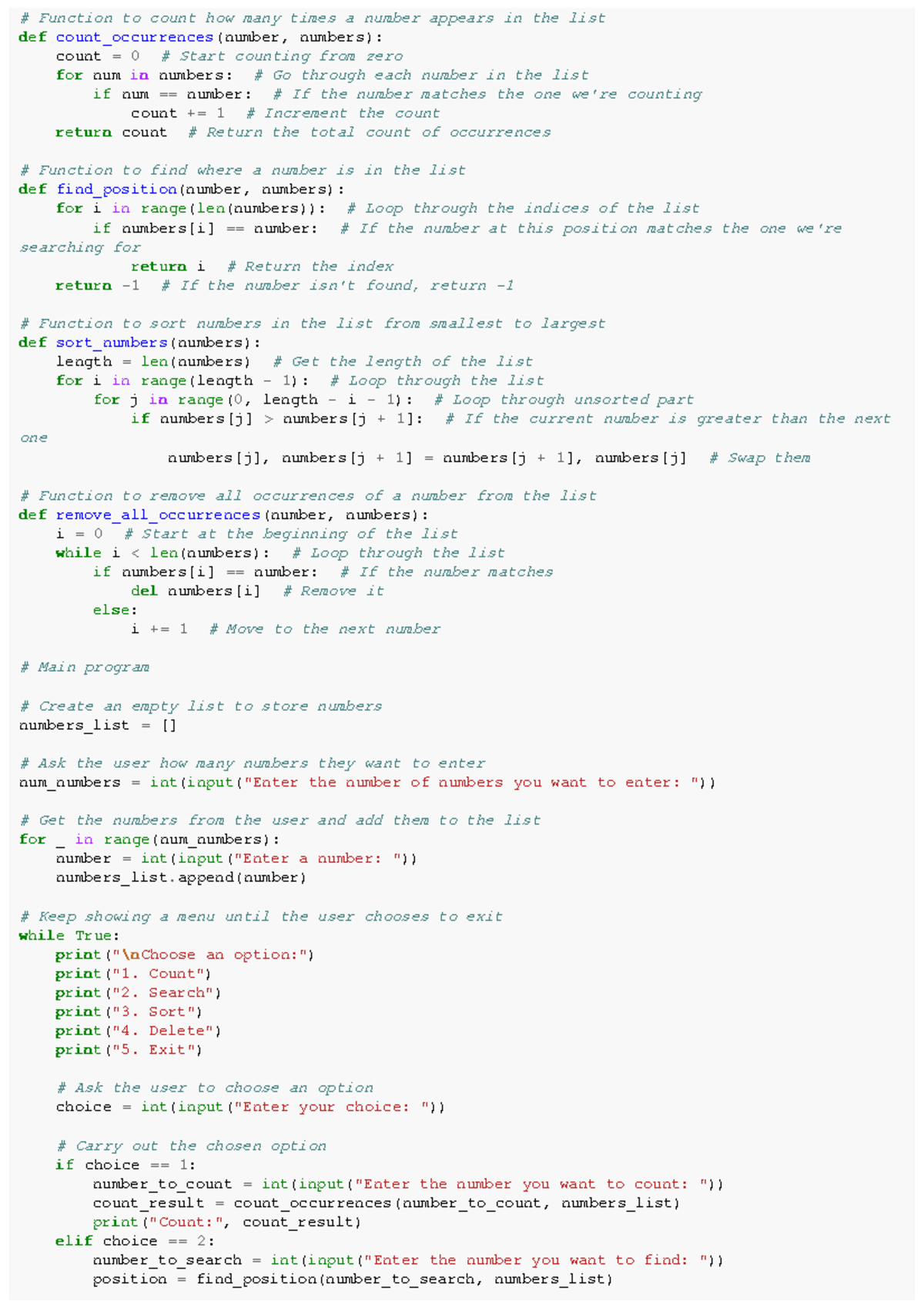 Q3 - drtgujgjj - Function to count how many times a number appears in the list defdef - Studocu