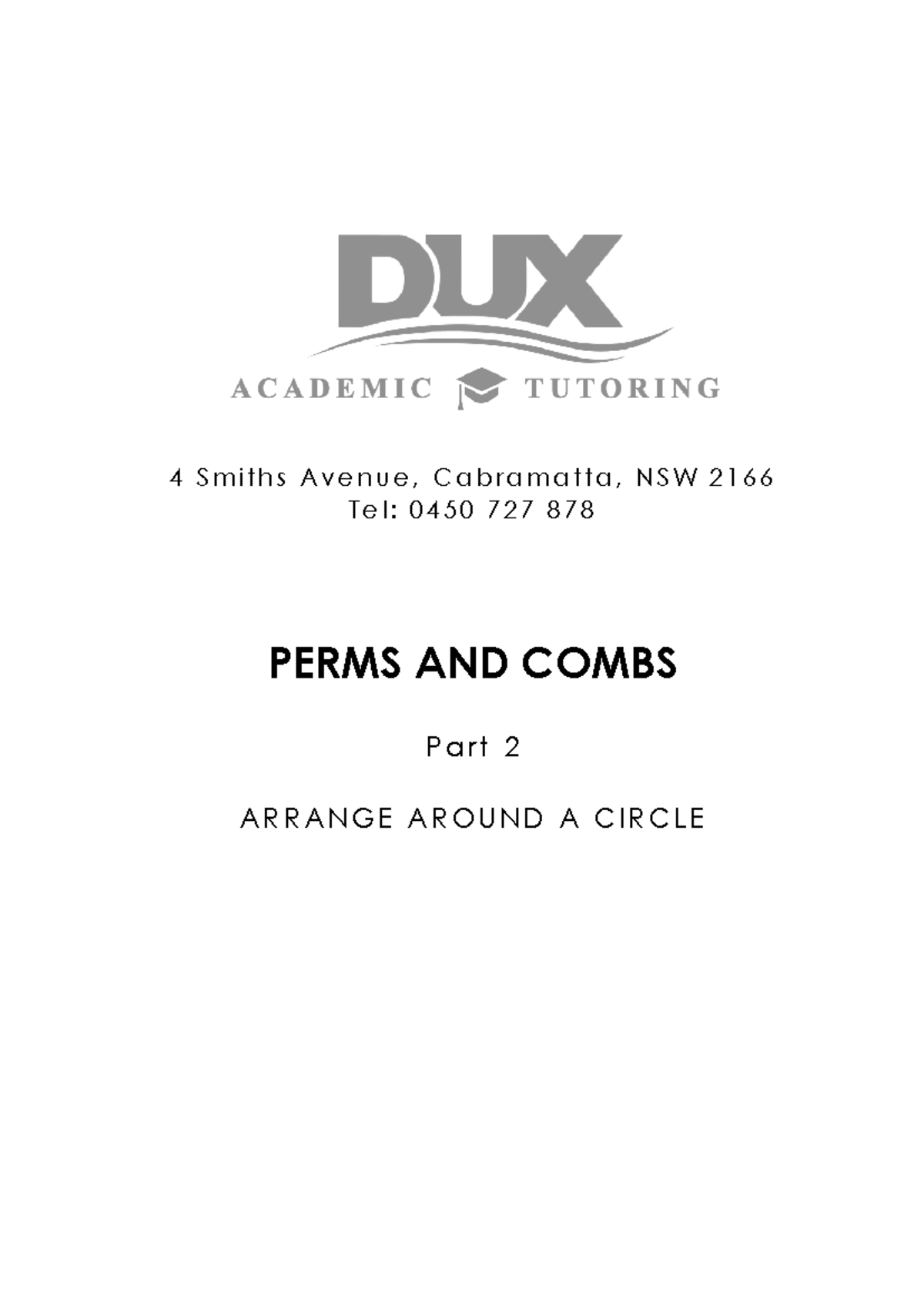 11 - Perms and Combs 2 - jhjbkblkb - 4 S m i t h s A v e n u e , C a b ...