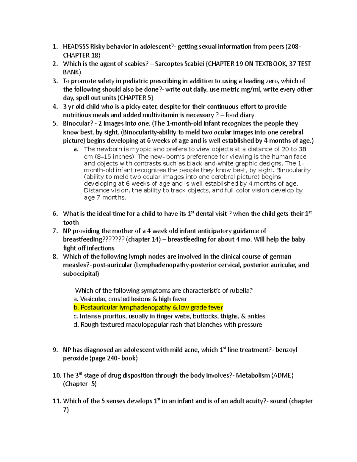 Post-exam review - HEADSSS Risky behavior in adolescent?- getting ...