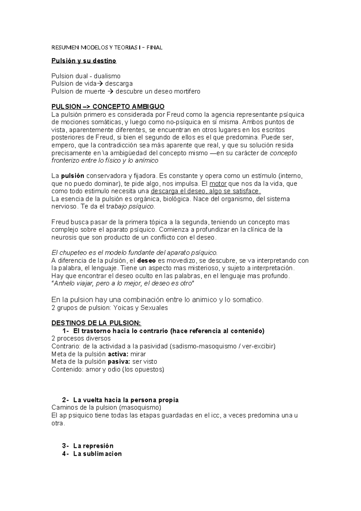 Resumen Modelos Y Teorias I - RESUMEN MODELOS Y TEORIAS I – FINAL ...