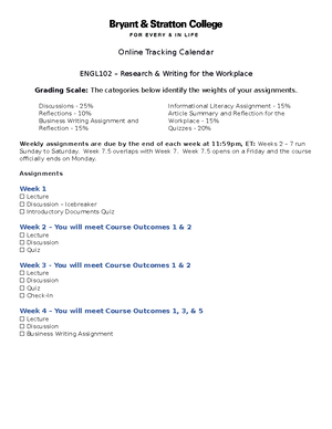 ENGL102 - Course Syllabus - ENGL102 Research & Writing for the ...