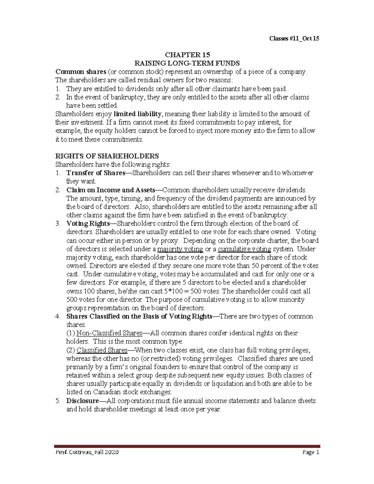 Class 11 Ch 15 Notes With Solutions Class Es 1 1 Oct 15 CHAPTER 15 class-11-ch-15-notes-with-solutions-class-es-1-1-oct-15-chapter-15
