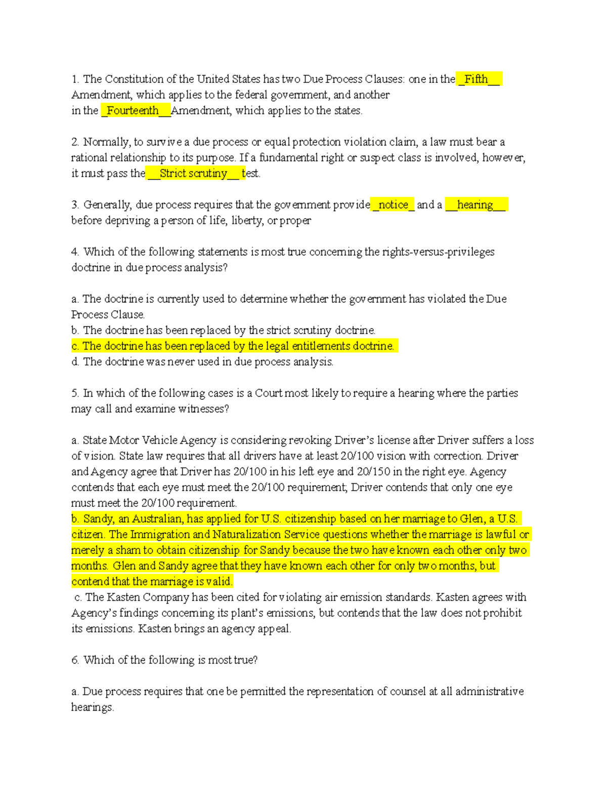 CJA assignment 4 - notes - The Constitution of the United States has ...