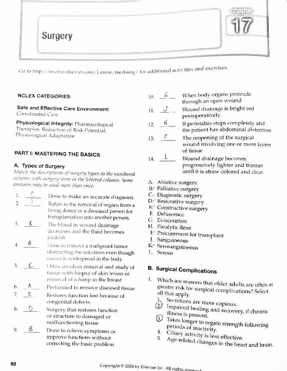Chapter 17 Surgery Study guide Unitek fremont - chapter 17 Surgery Go ...