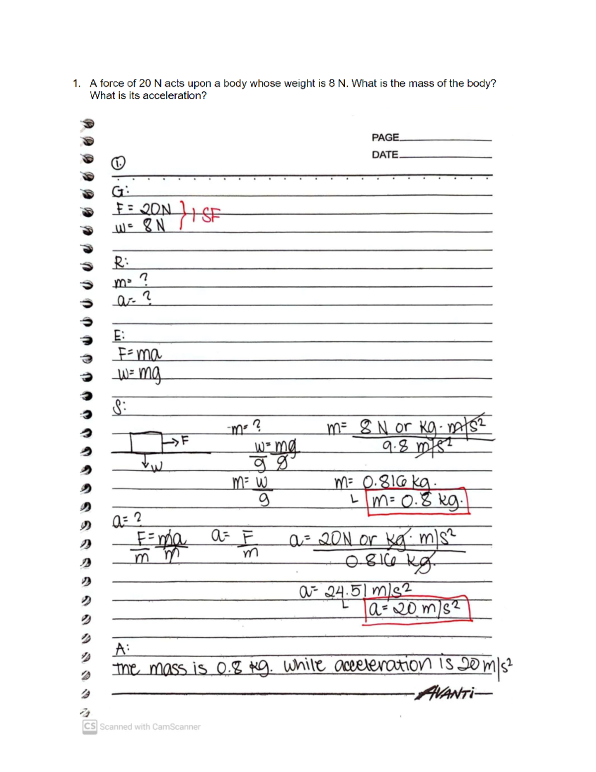 Problem Set 1-Physics for Engineers - Mechanical Engineering - Studocu