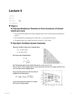 Nonlin Lecture 7 - Lecture 7 Week Files Column Unit/Module Part 1 Membrane Electrical Behavior ...