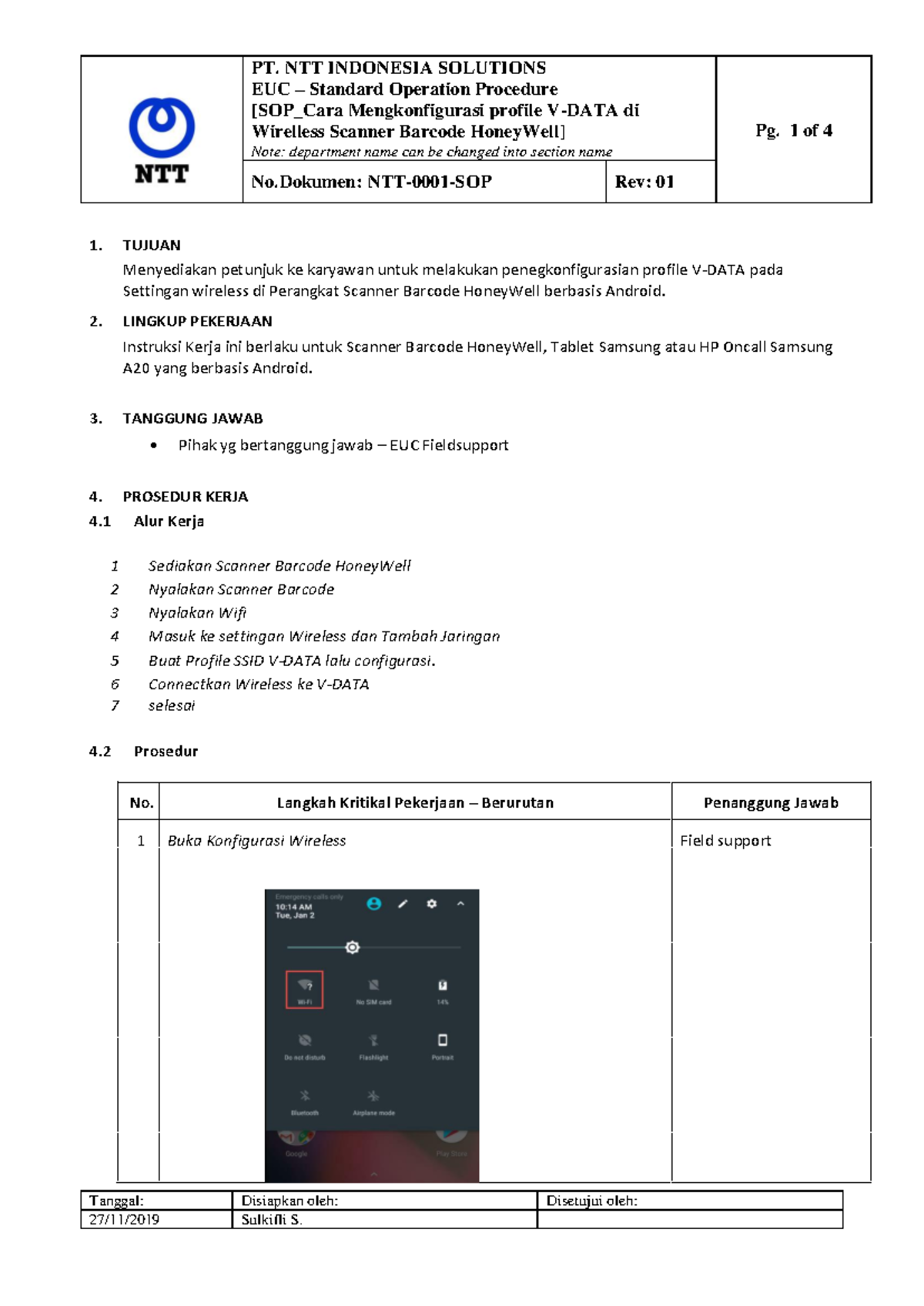 WI Pengkonfigurasian Profile V-DATA di Wireless Android - EUC ...