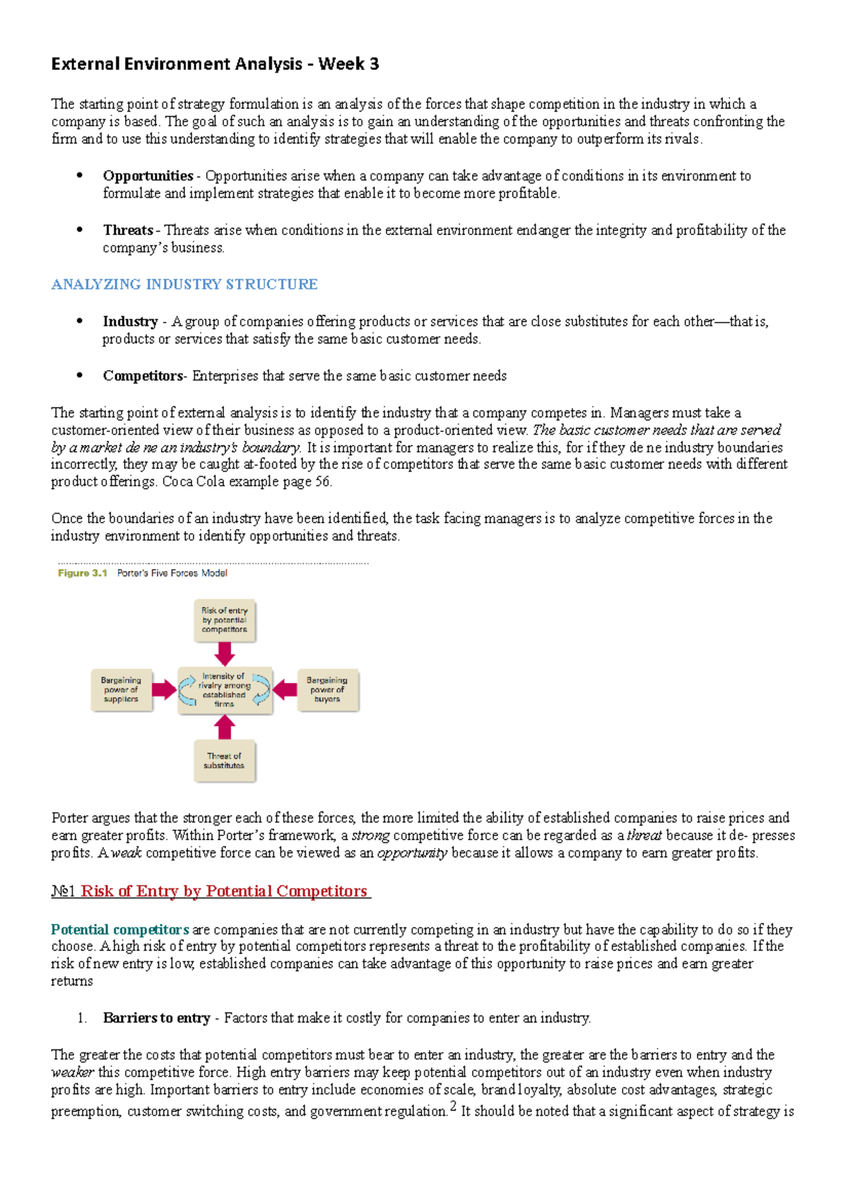 External Environment Analysis - The goal of such an analysis is to gain ...