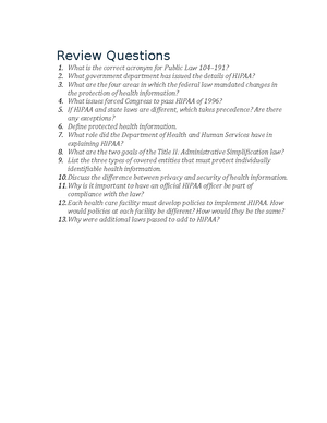 Medical rec. - Medical records/management Notes: - Record management is ...