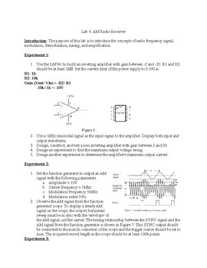 Lab4 - Lab #4: Function Generator and Oscilloscope - Lab #4: Function ...