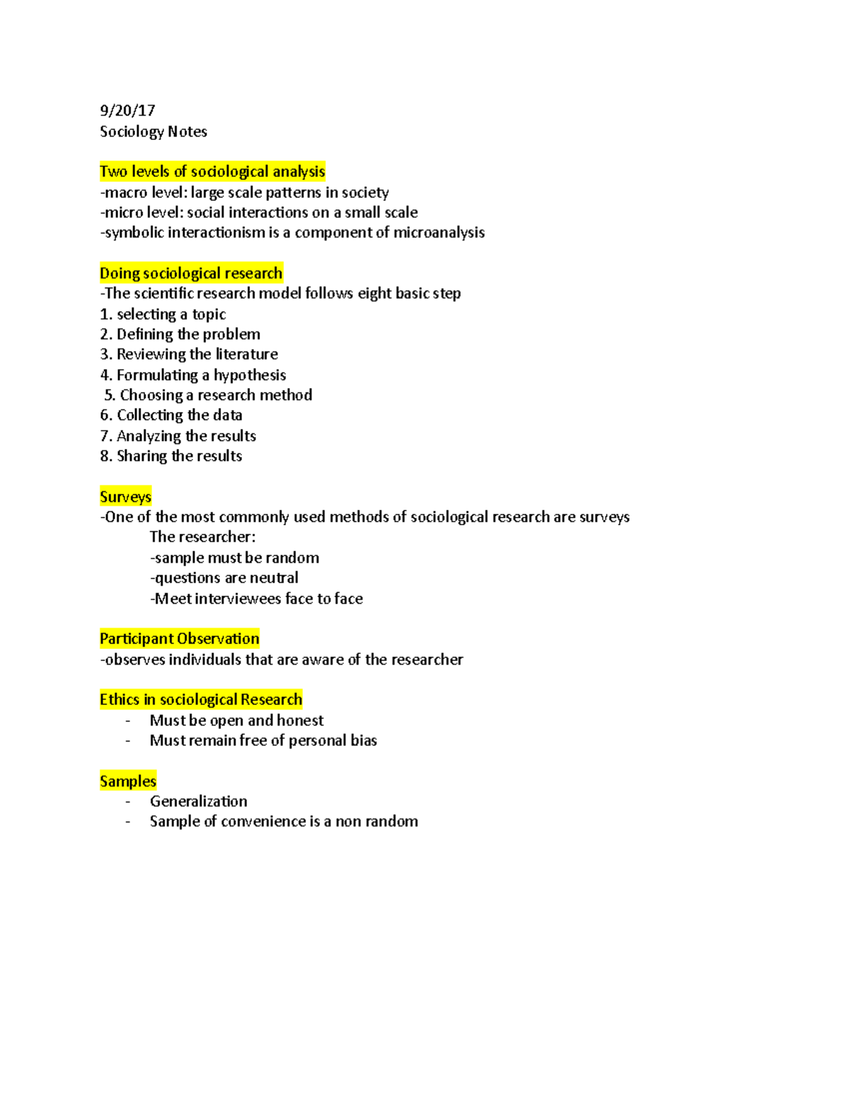 Sociology Notes 9 20 Sociology Notes Two Levels Of Sociological sociology-notes-9-20-sociology-notes-two-levels-of-sociological