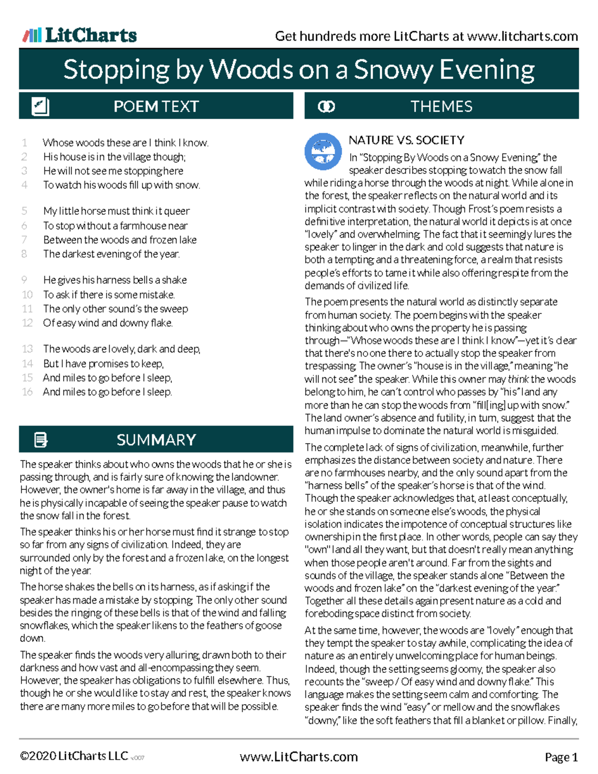 Stopping by Woods on a Snowy Evening by Robert Frost - Stopping by ...