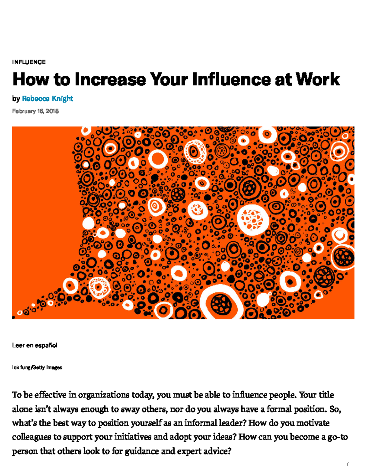 How to Increase Your Influence at Work - INFLUENCE How to Increase Your ...