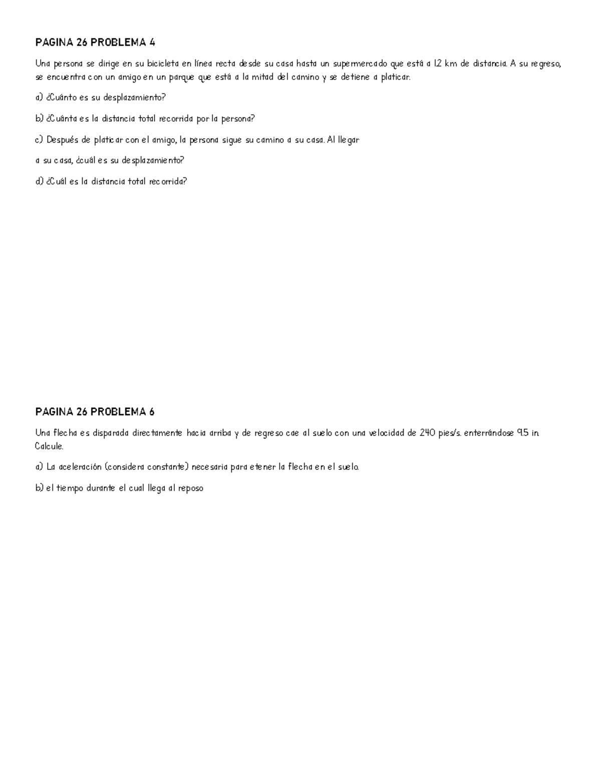 Problemario - Jdsj - Una persona se dirige en su bicicleta en línea ...