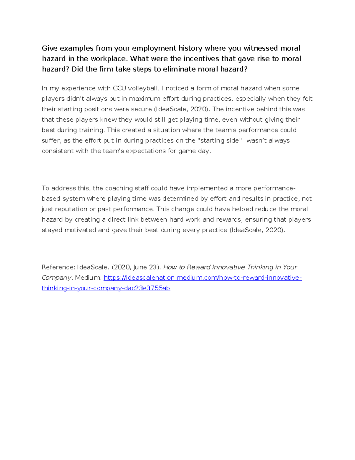 10202024@#$%^&() - Talking points - Give examples from your employment ...