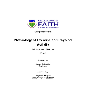 BPE 4 Motor Finals Module - ` College of Education Principles of Motor ...