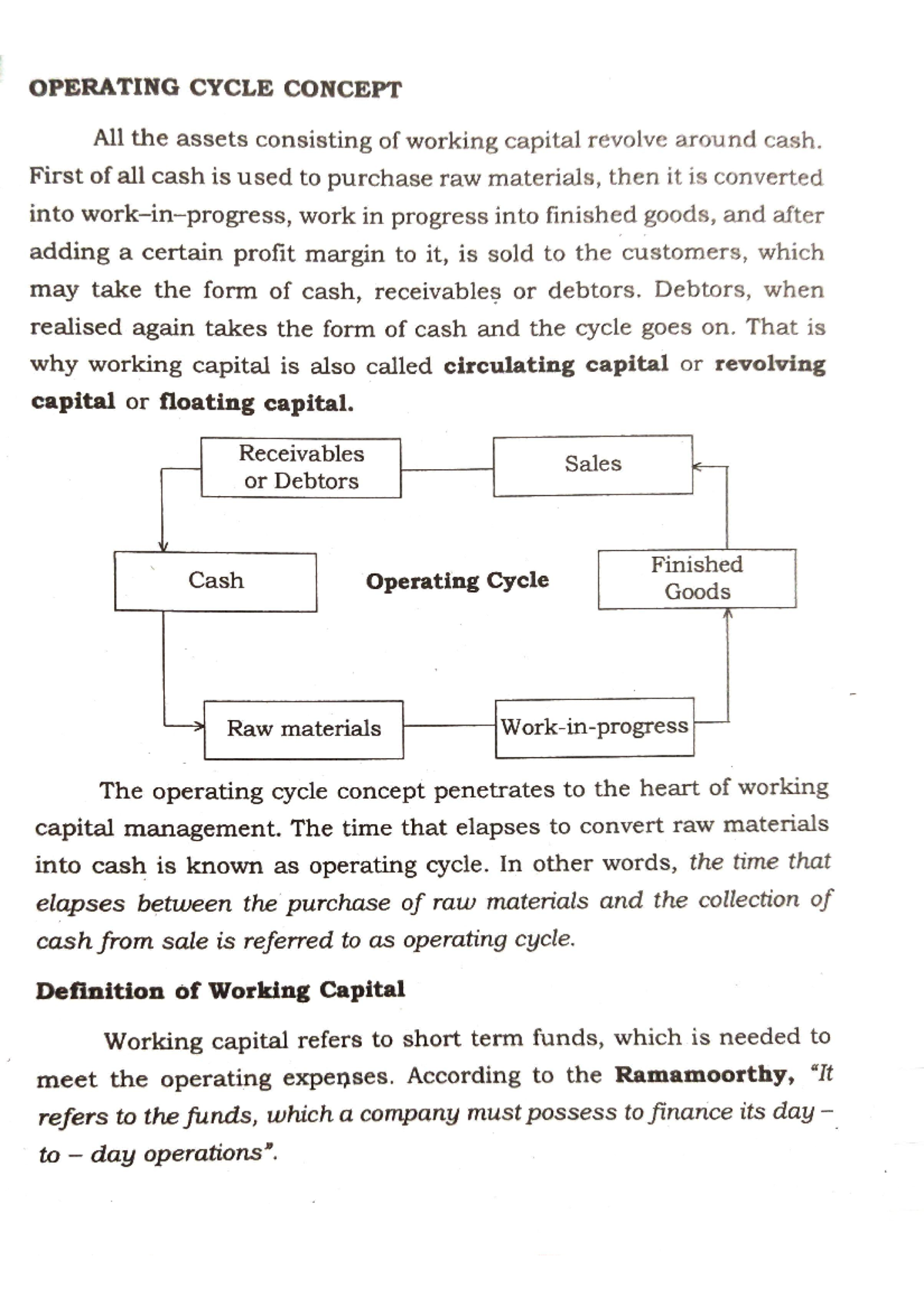 Operating cycle concept - B.com finance and taxition - Studocu