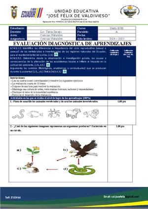 Taxonomía de los seres vivos - Actividad integradora de Ciencias ...