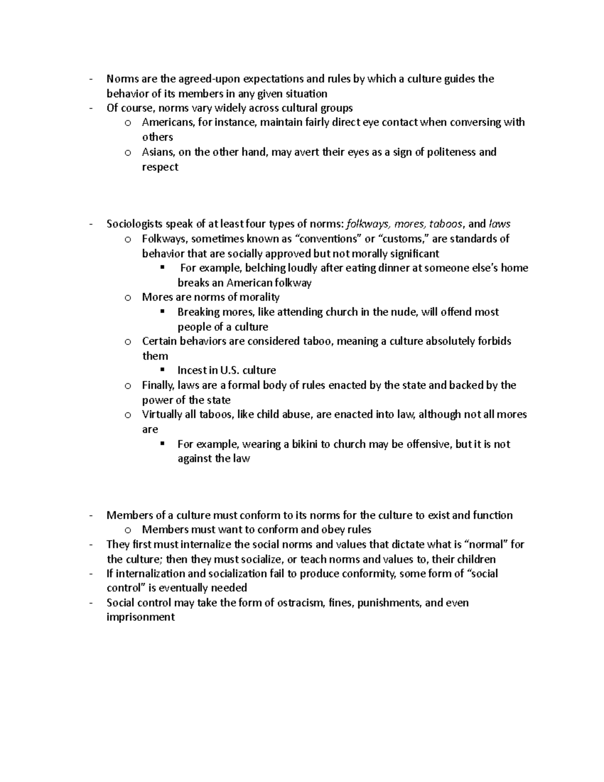 Cultural Norms (Sociology) - Norms are the agreed-upon expectations and ...