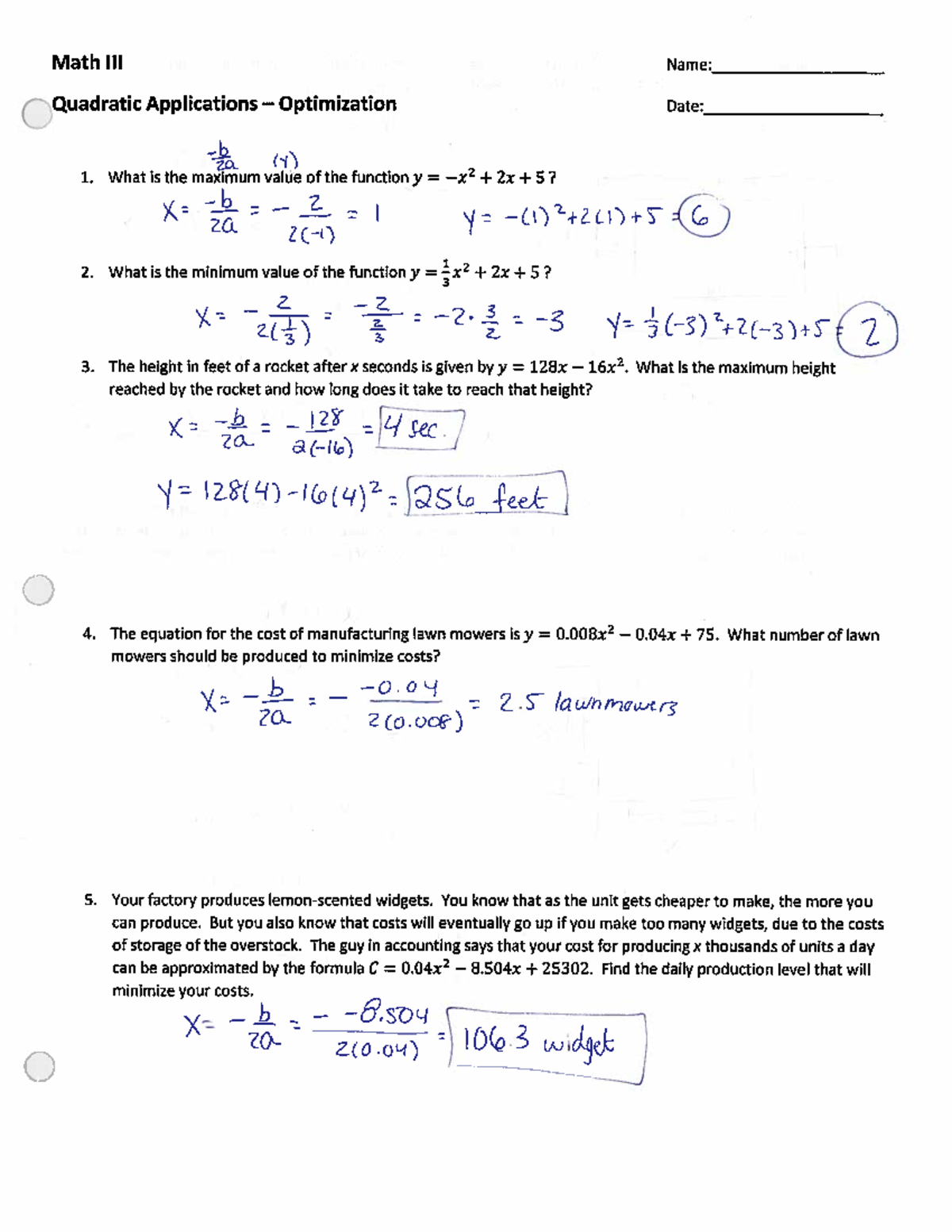 Quadraticoptimization-notes - BS Mechanical engineering - Studocu