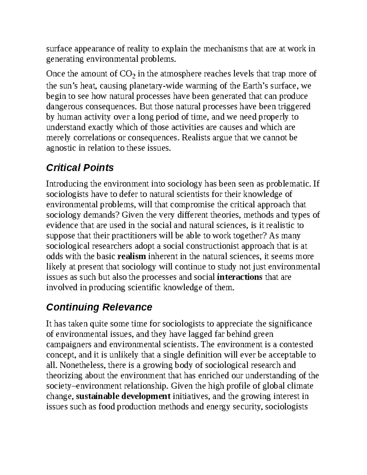 Essential Concepts in Sociology Chapter (17) - surface appearance of reality to explain the ...
