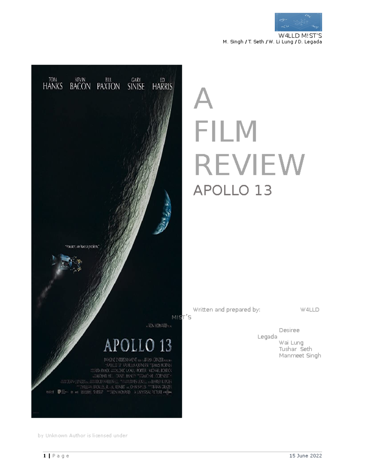 FILM Review - ####### by Unknown Author is licensed under ####### M ...