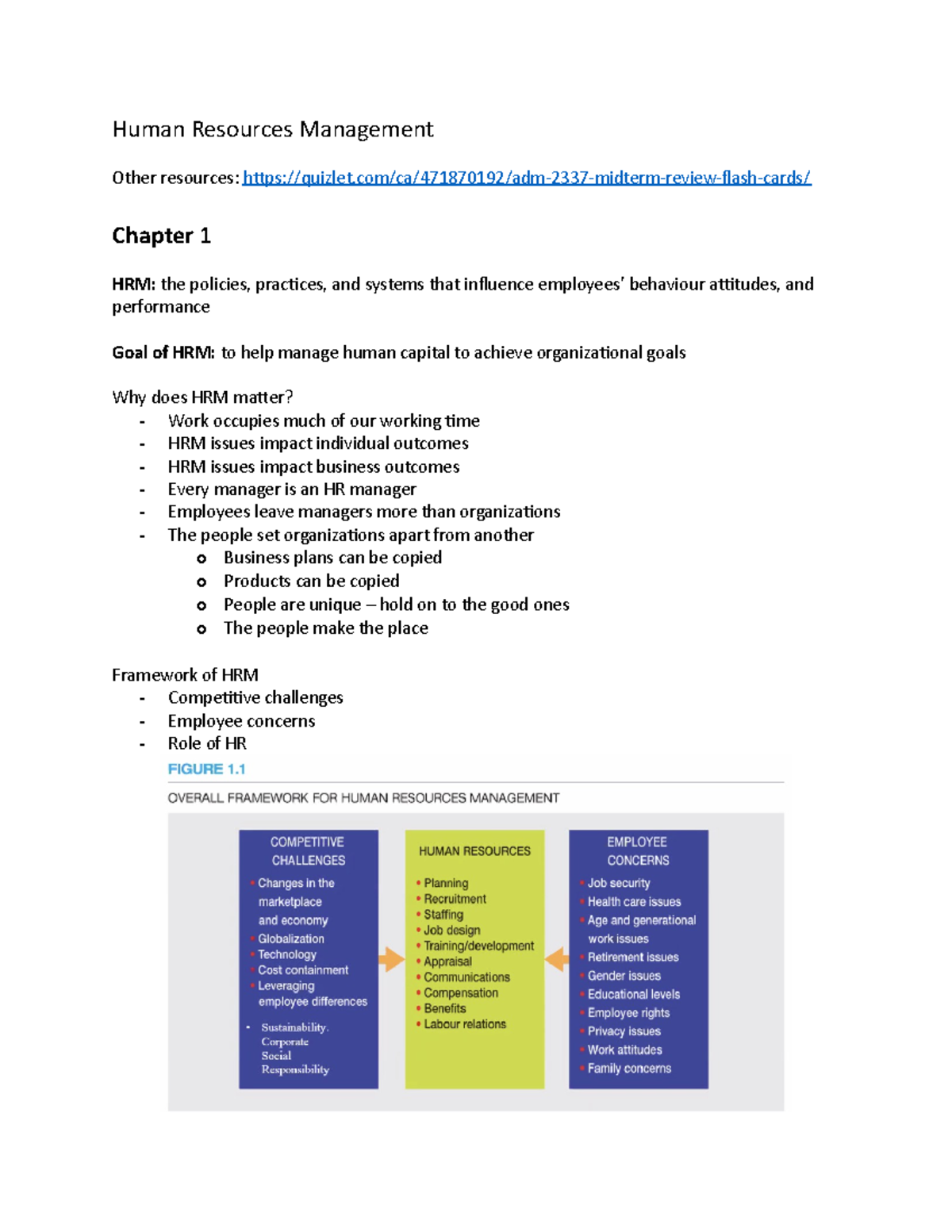 Human Resources Management Notes - ADM2337 - uOttawa - StuDocu