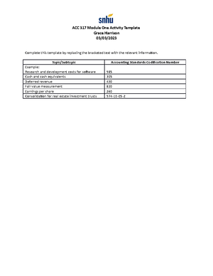 ACC 317 Module Six Worksheet - Accounting System Questions How does an ...