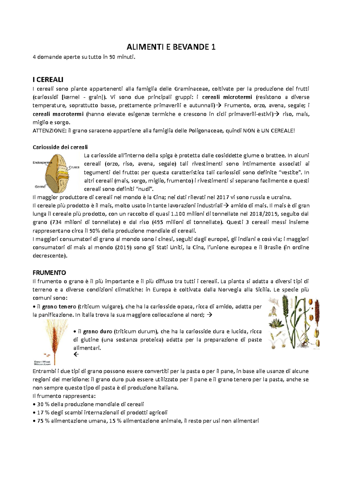 Alimenti E Bevande 1 - Emma Chiavaro - ALIMENTI E BEVANDE 1 4 domande aperte su tutto in 90 ...